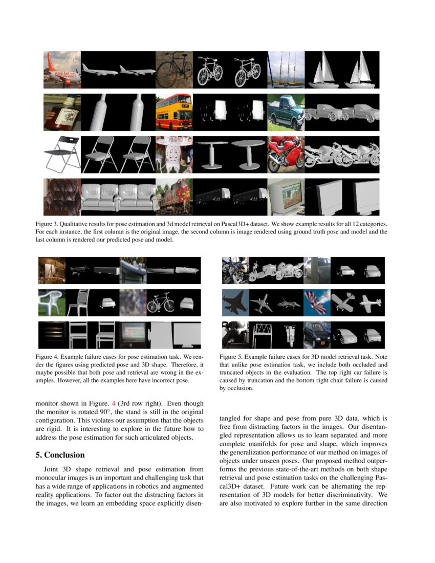 Learning a Disentangled Embedding for Monocular 3D Shape Retrieval and Pose Estimation | DeepAI