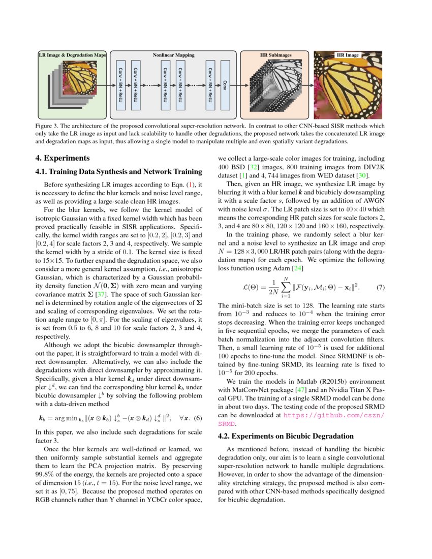 Learning a Single Convolutional Super-Resolution Network for Multiple ...