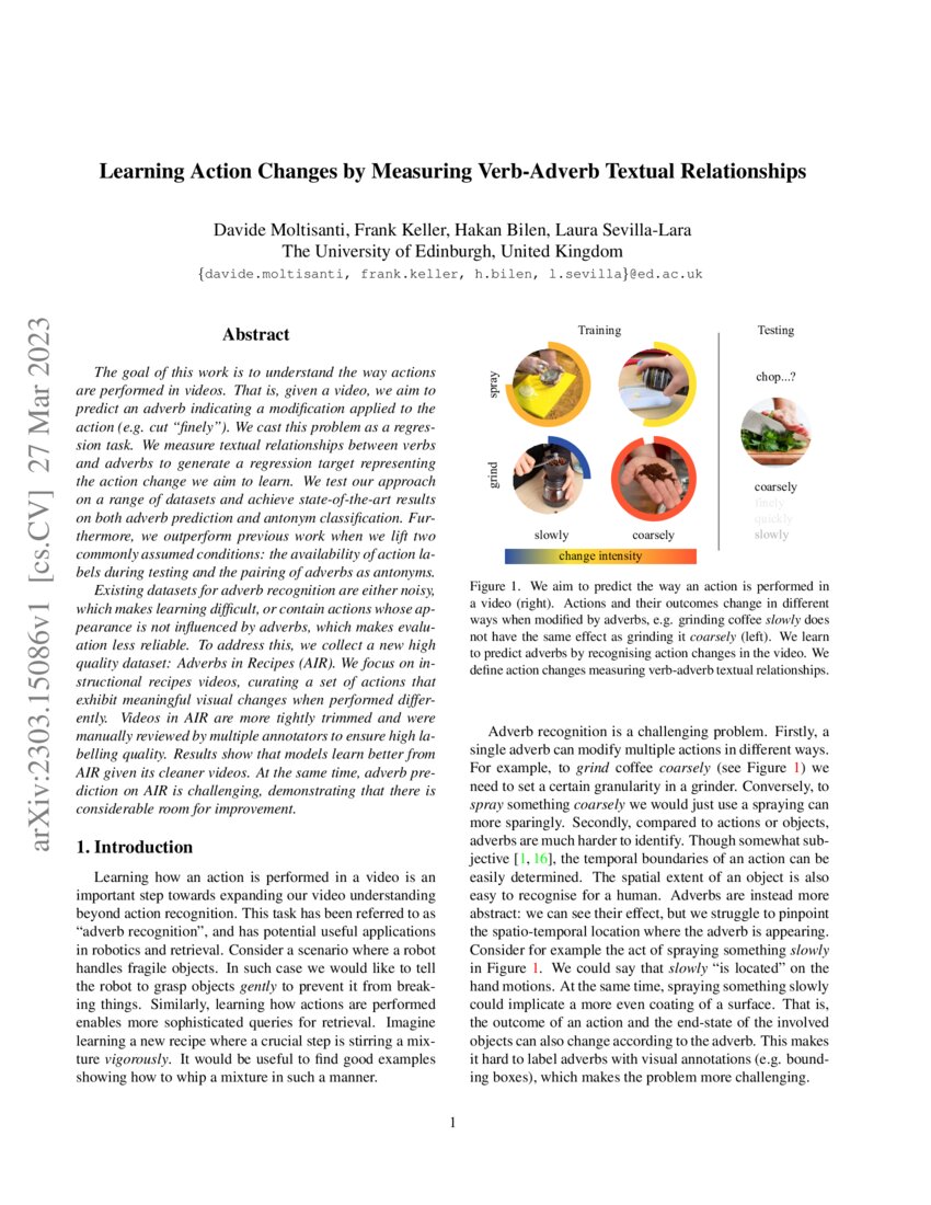 Learning Action Changes by Measuring Verb-Adverb Textual Relationships ...
