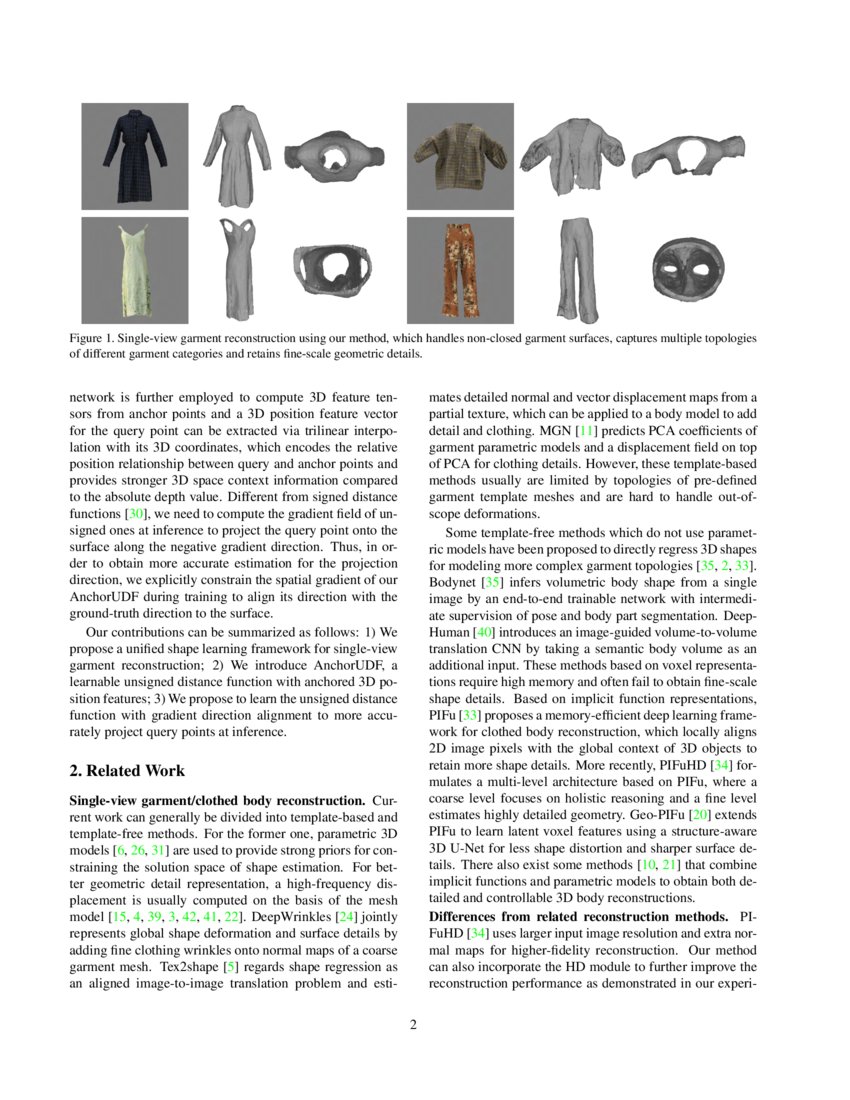 Learning Anchored Unsigned Distance Functions With Gradient Direction Alignment For Single View