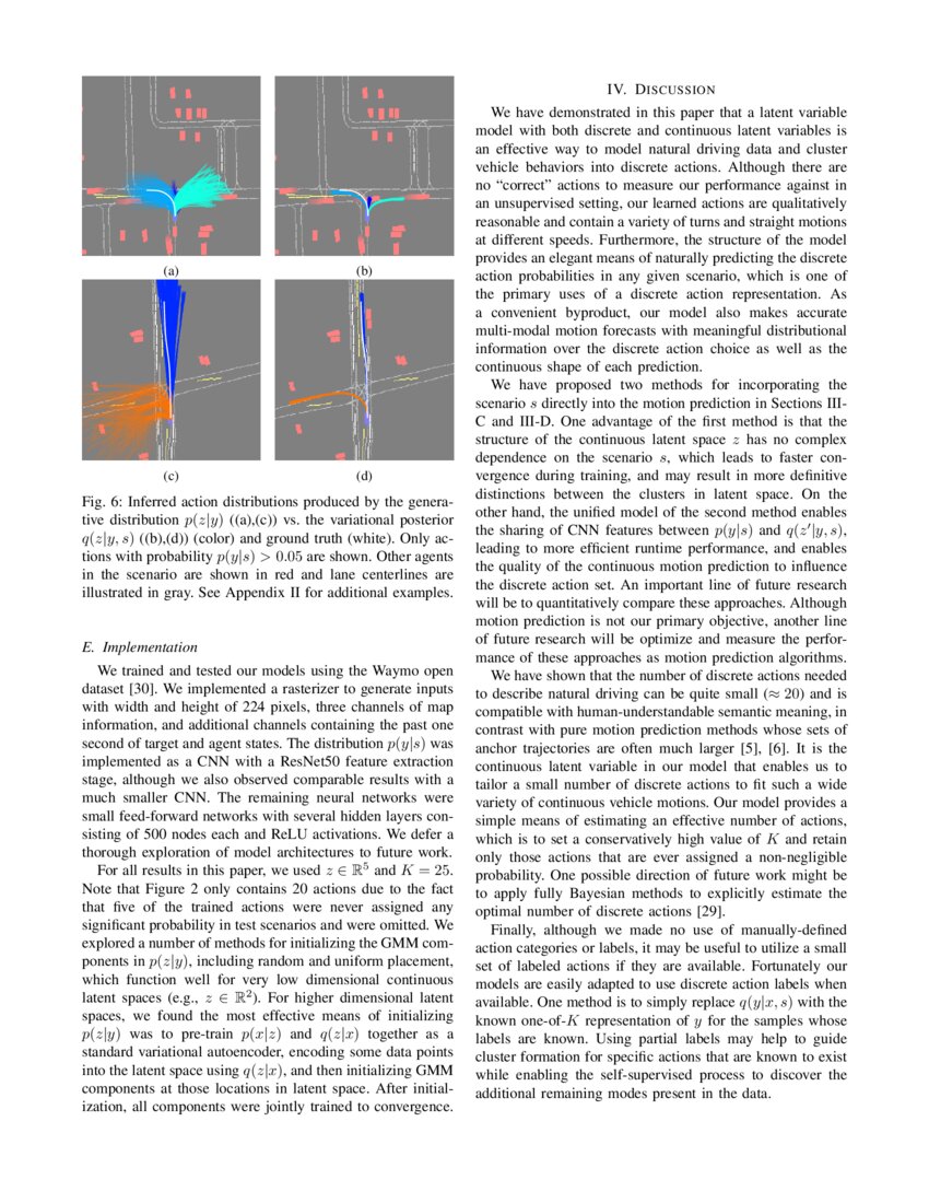 Learning and Predicting Multimodal Vehicle Action Distributions in a ...