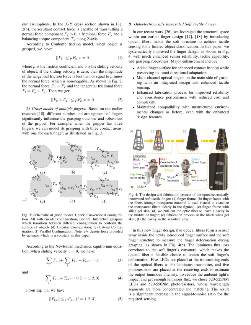 Learning-based Optoelectronically Innervated Tactile Finger for Rigid-Soft Interactive Grasping ...