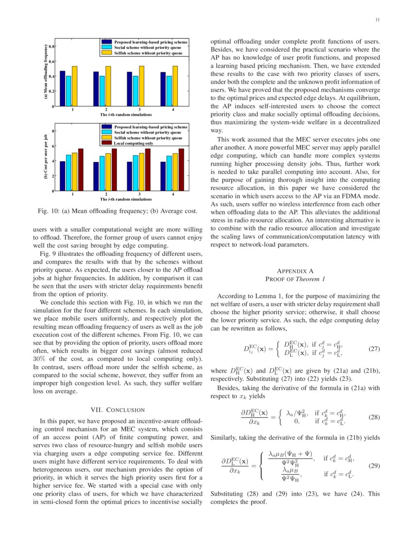 Learning-Based Priority Pricing for Job Offloading in Mobile Edge Computing | DeepAI