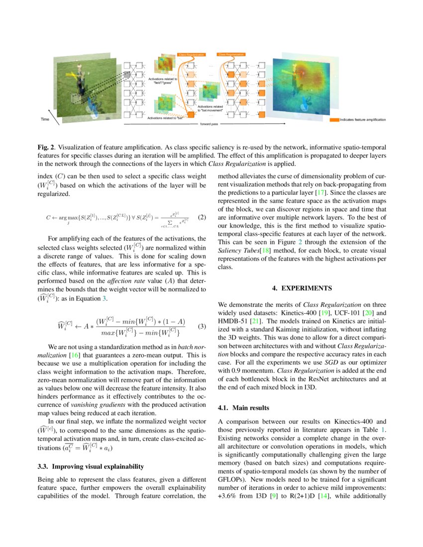 Learning Class Regularized Features for Action Recognition | DeepAI