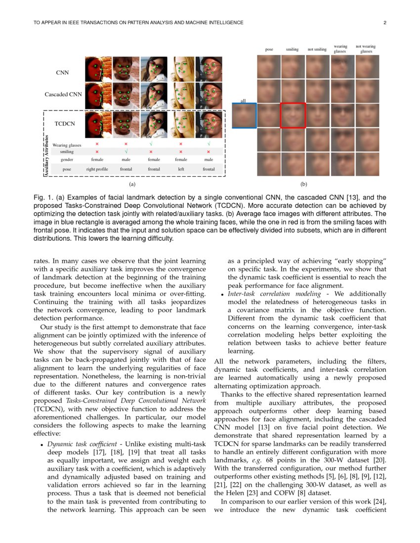 Learning Deep Representation for Face Alignment with Auxiliary ...