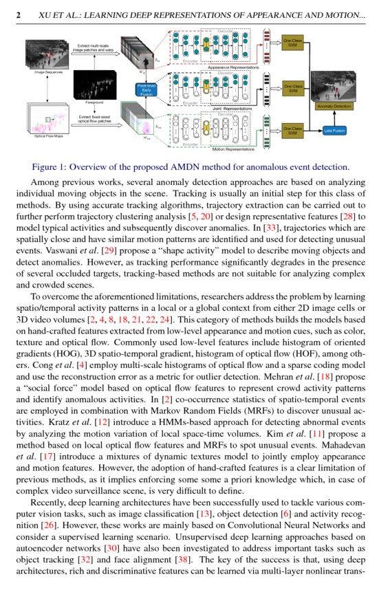 Learning Deep Representations Of Appearance And Motion For Anomalous Event Detection Deepai