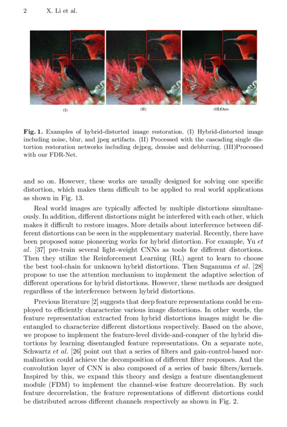 Learning Disentangled Feature Representation for Hybrid-distorted Image ...