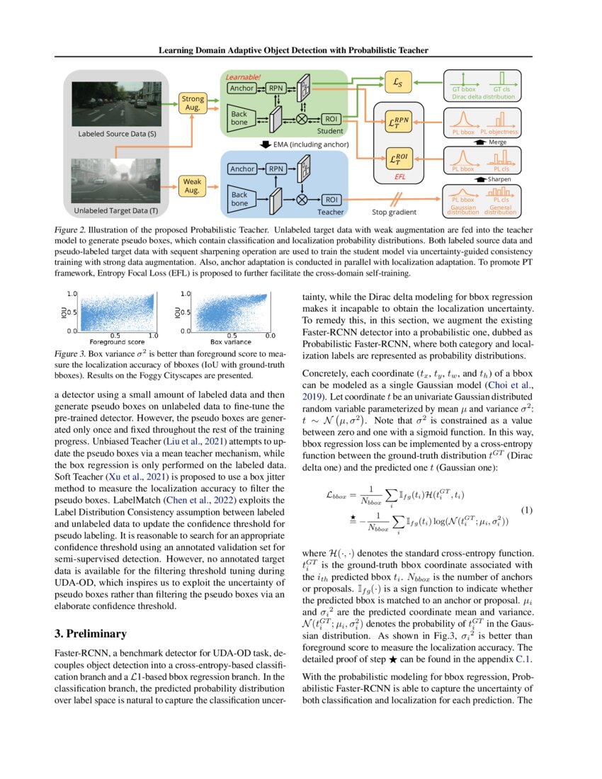 Learning Domain Adaptive Object Detection with Probabilistic Teacher | DeepAI
