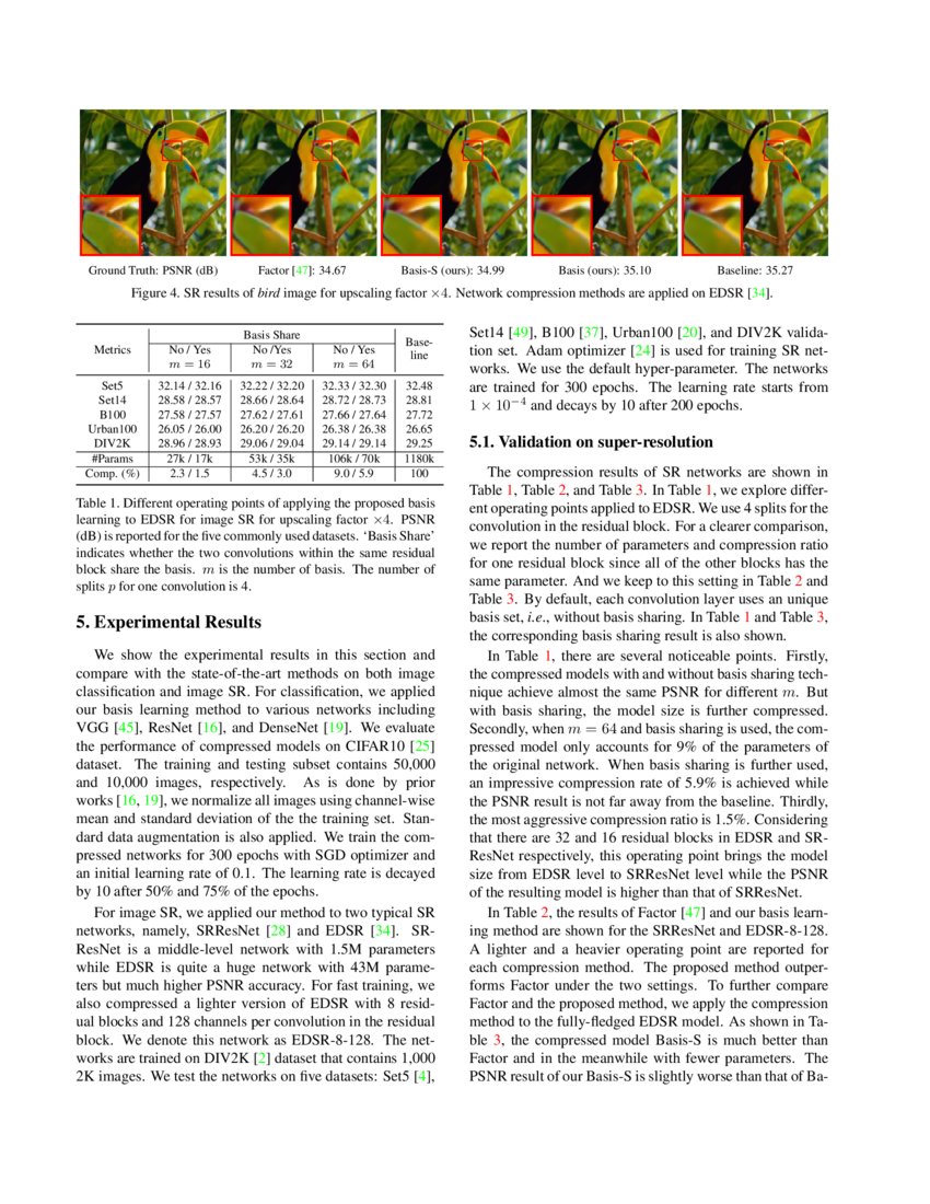 Learning Filter Basis For Convolutional Neural Network Compression Deepai