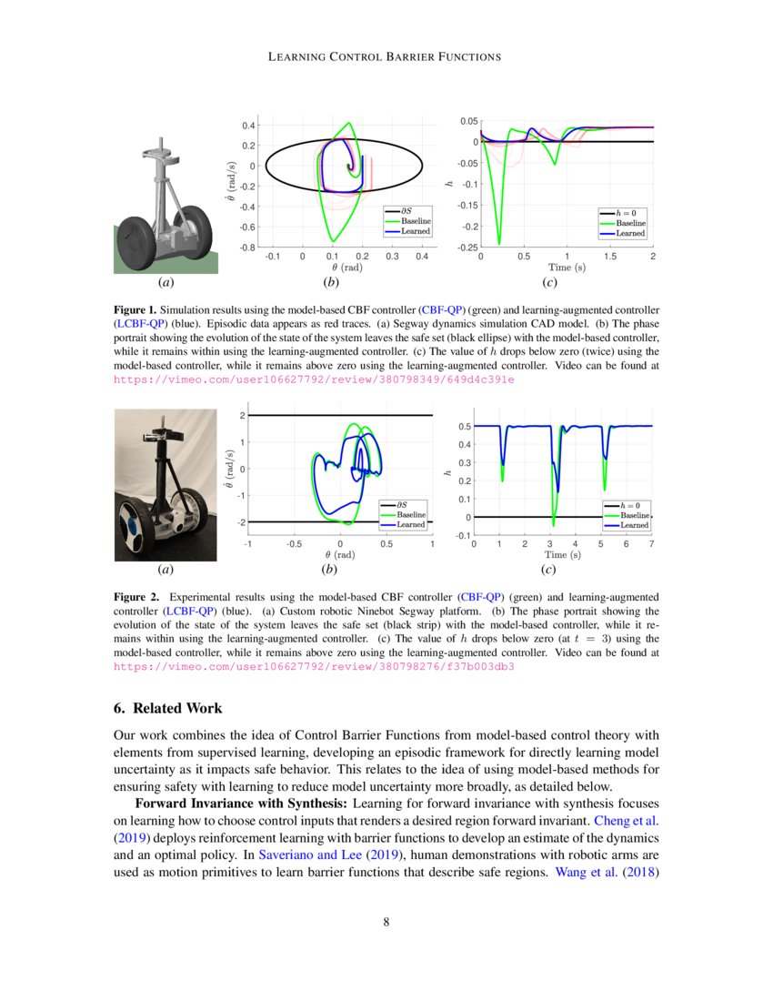 Learning For Safety Critical Control With Control Barrier Functions