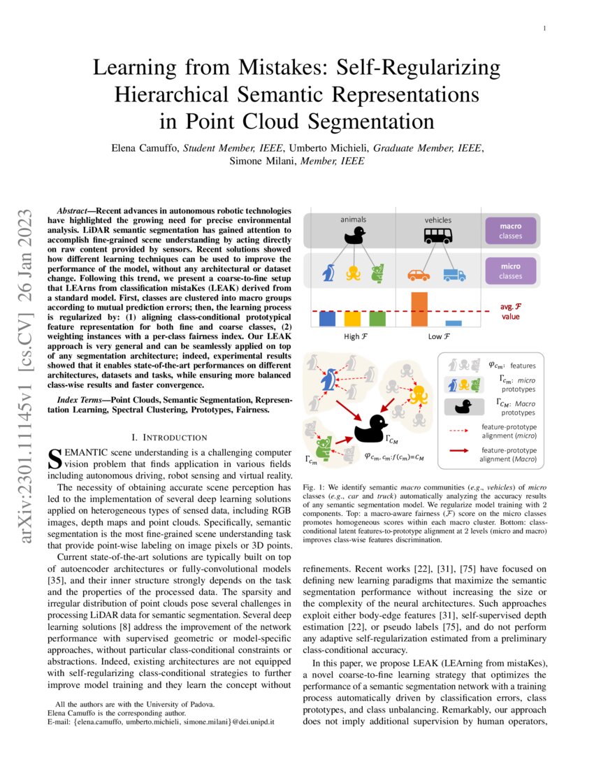 Learning From Mistakes Self Regularizing Hierarchical Semantic Representations In Point Cloud