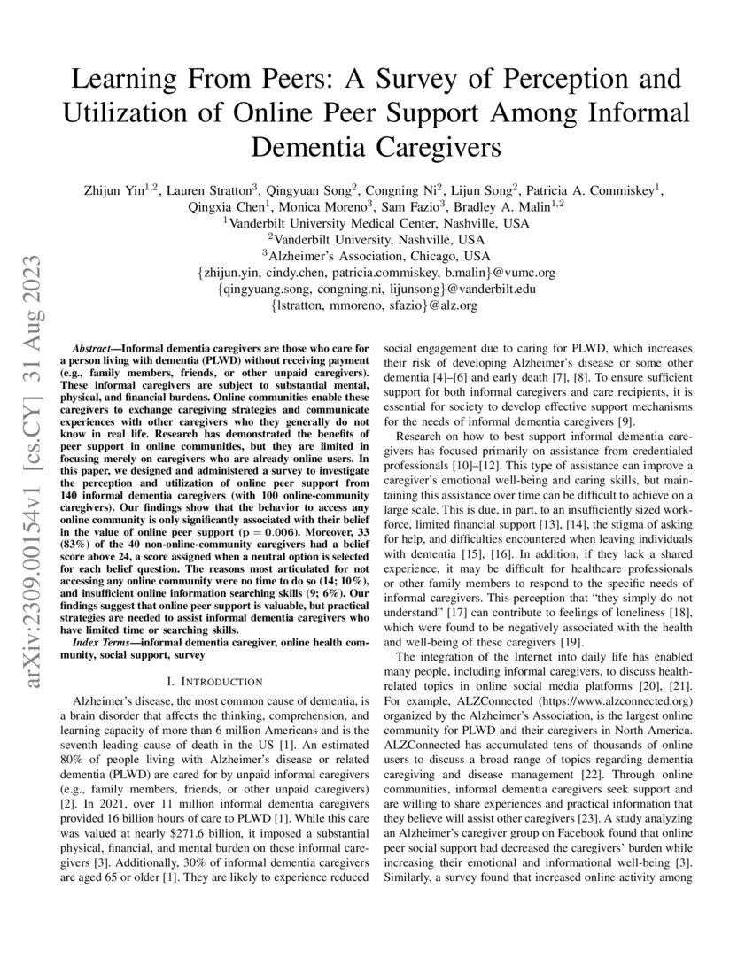 Learning From Peers A Survey Of Perception And Utilization Of Online Peer Support Among