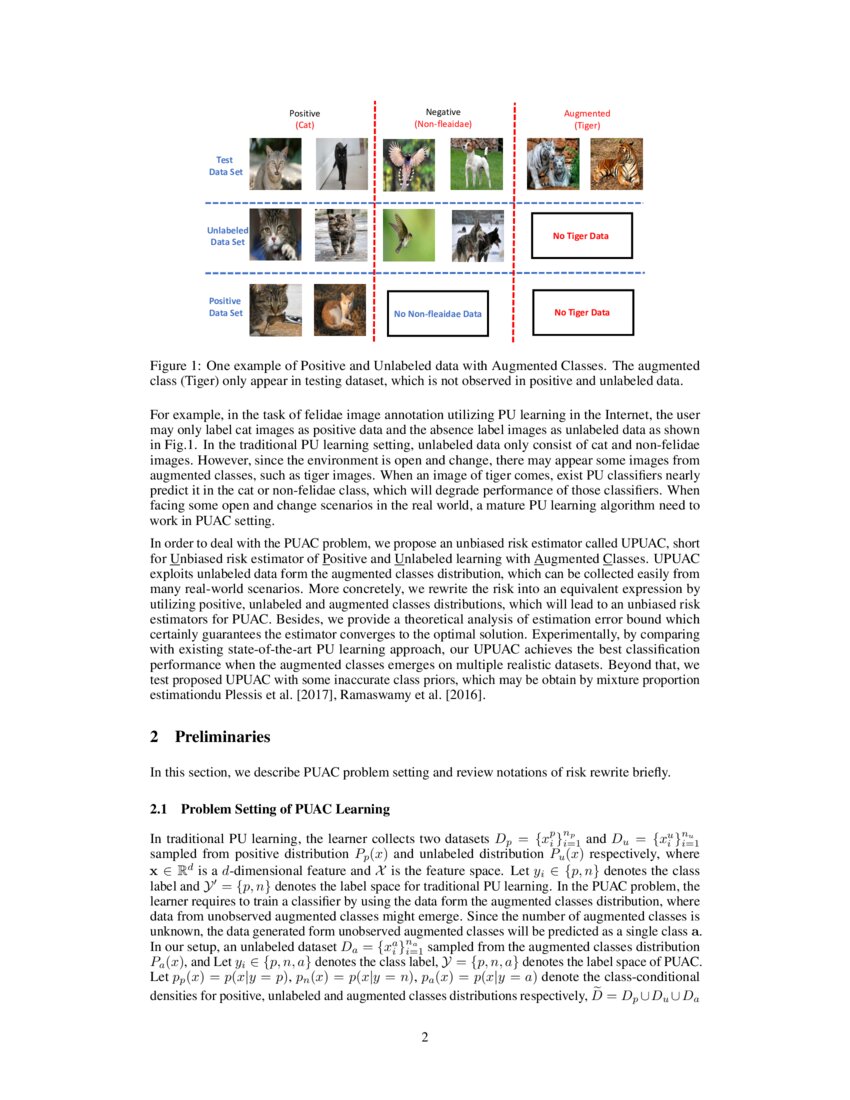 Learning from Positive and Unlabeled Data with Augmented Classes | DeepAI