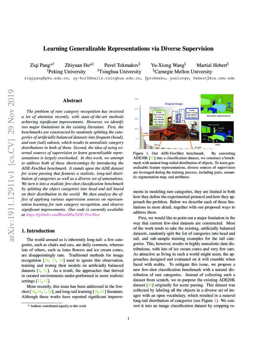 Learning Generalizable Representations Via Diverse Supervision Deepai