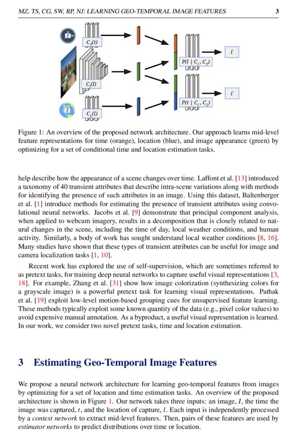 Learning Geo-Temporal Image Features | DeepAI
