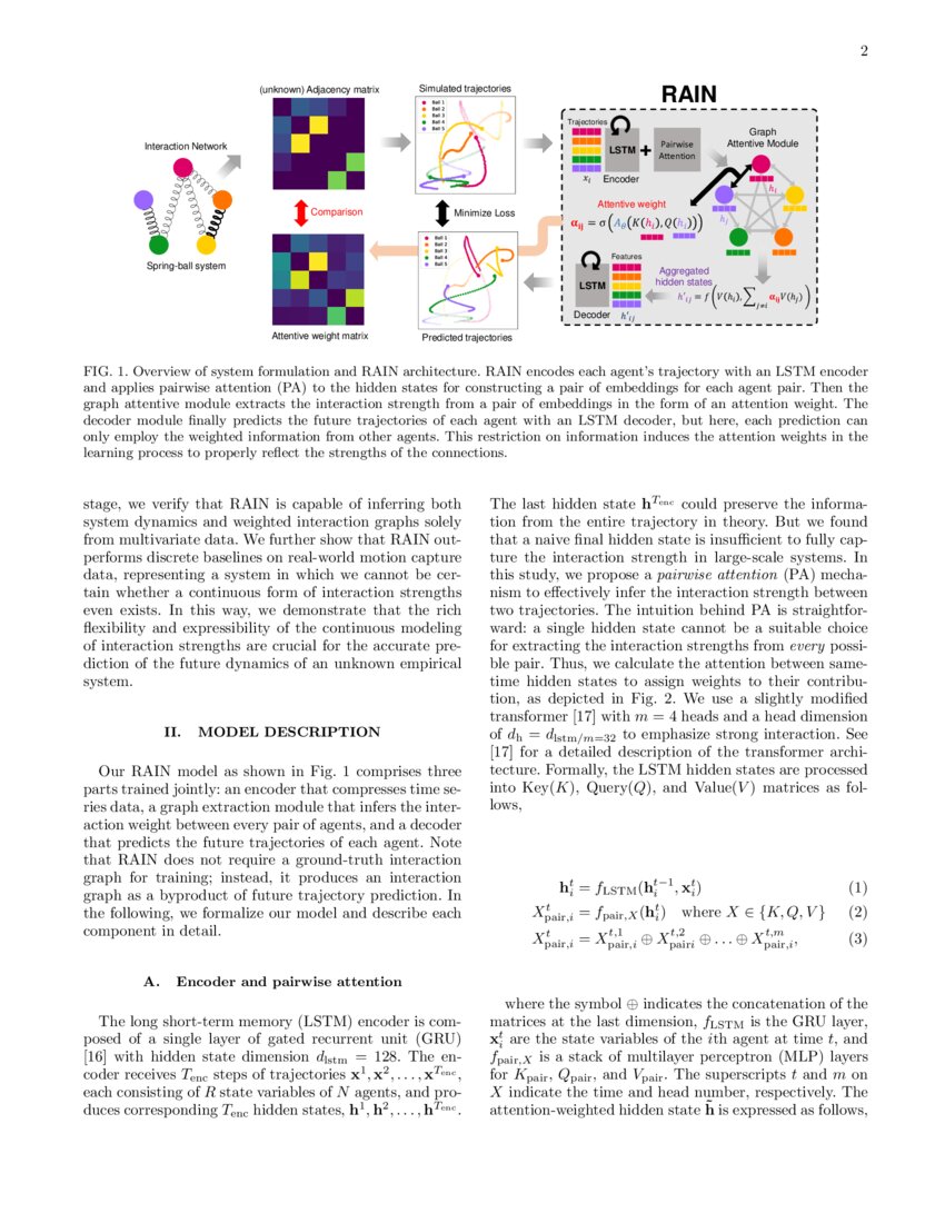 Learning Heterogeneous Interaction Strengths By Trajectory Prediction With Graph Neural Network