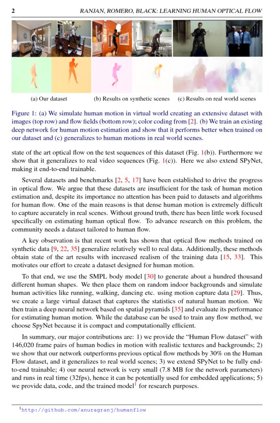 Learning Human Optical Flow | DeepAI