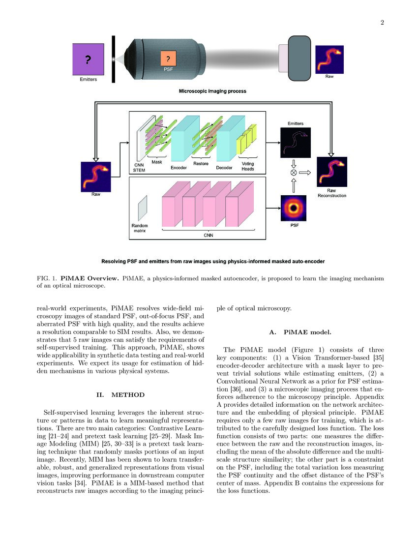 Learning imaging mechanism directly from optical microscopy ...