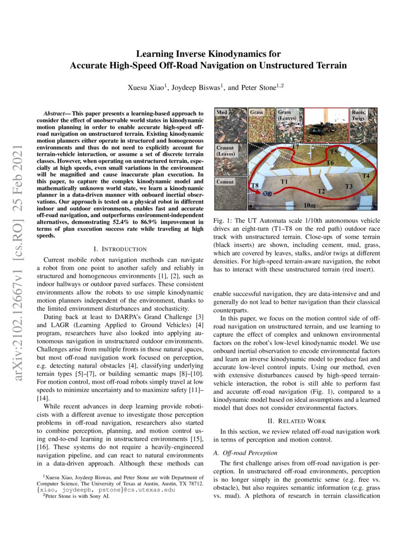 Learning Inverse Kinodynamics for Accurate High-Speed Off-Road Navigation on Unstructured ...