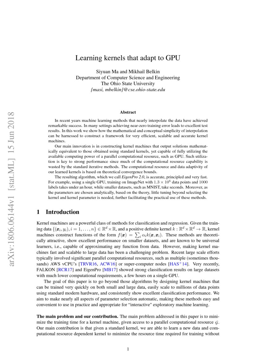 Learning kernels that adapt to GPU | DeepAI