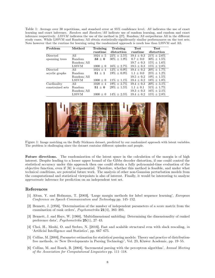 Learning Latent Variable Structured Prediction Models With Gaussian Perturbations Deepai