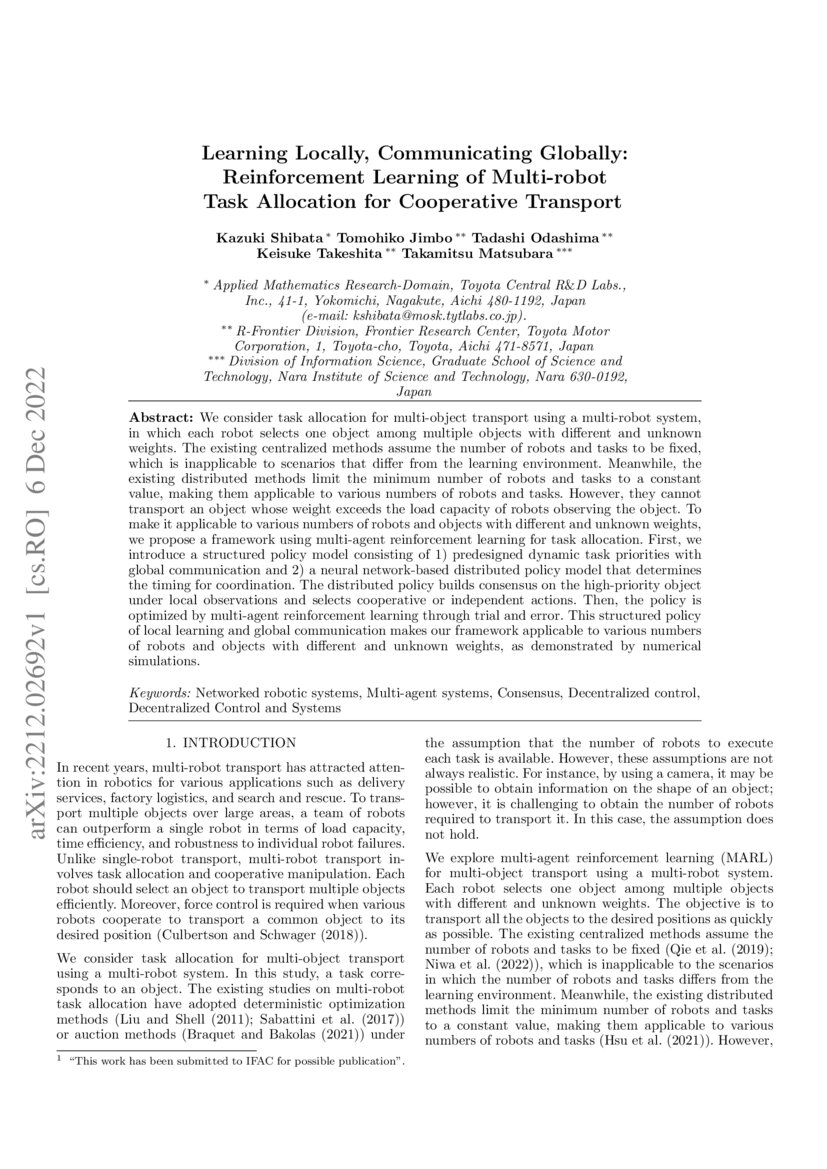 Learning Locally Communicating Globally Reinforcement Learning Of Multi Robot Task Allocation 3540