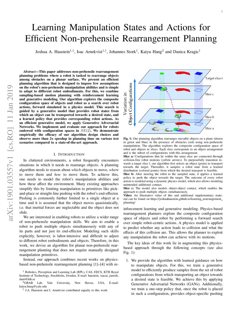 Learning Manipulation States and Actions for Efficient Non-prehensile ...
