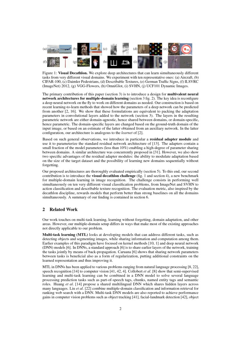 Learning multiple visual domains with residual adapters | DeepAI