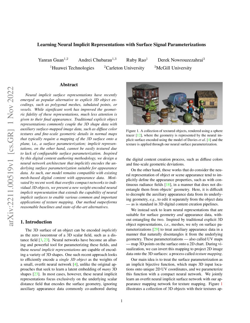 Learning Neural Implicit Representations With Surface Signal
