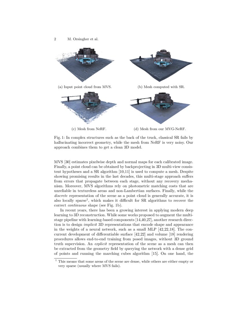 Learning Neural Radiance Fields From Multi View Geometry Deepai