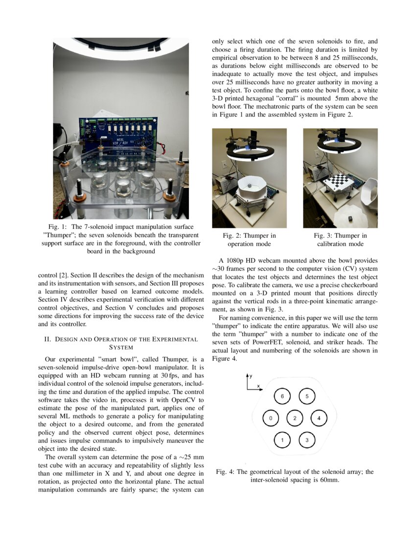 Learning Object Manipulation With Under-Actuated Impulse Generator Arrays | DeepAI