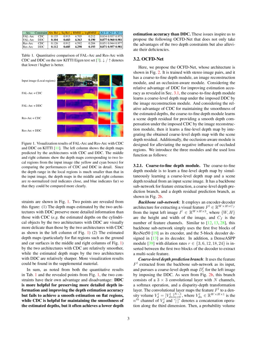 Learning Occlusion Aware Coarse To Fine Depth Map For Self Supervised Monocular Depth Estimation