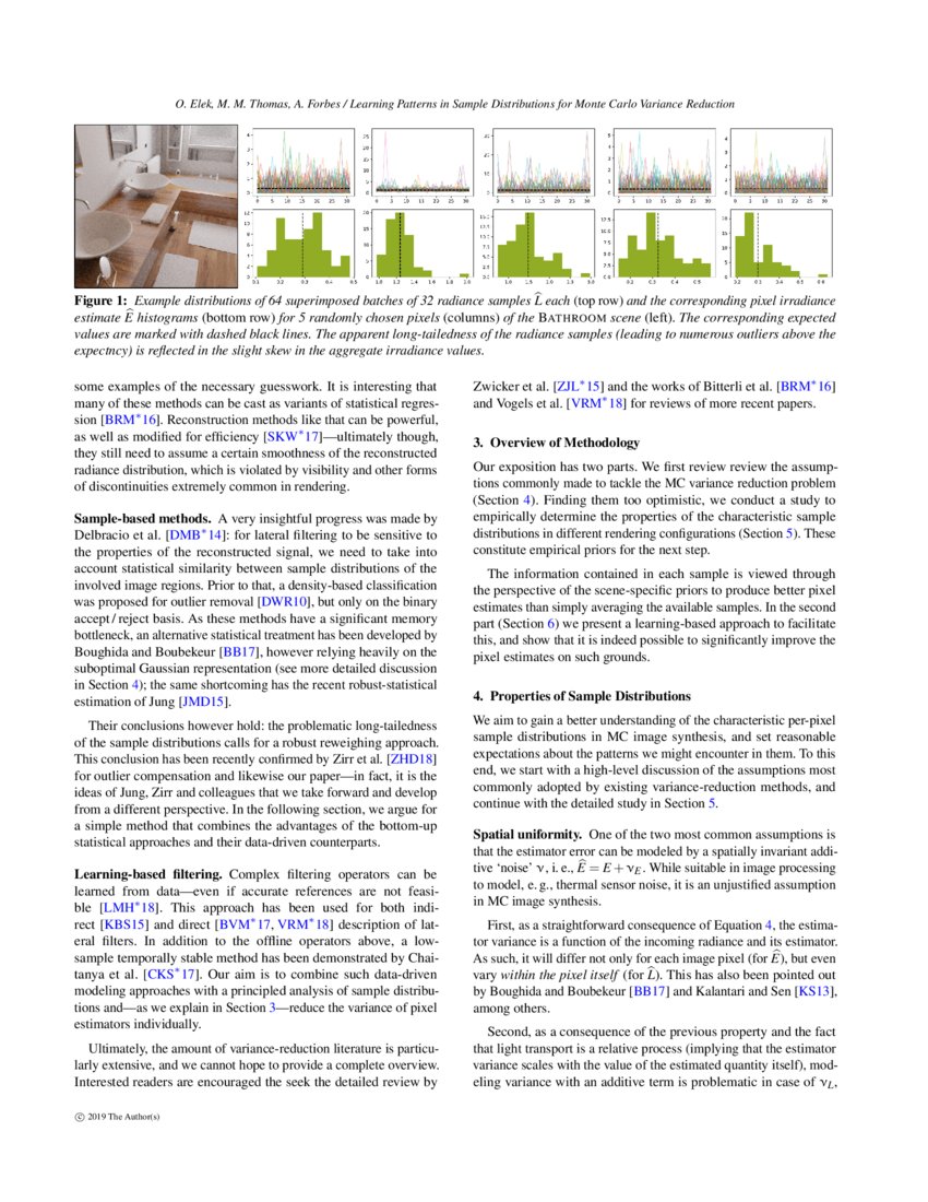 Learning Patterns in Sample Distributions for Monte Carlo Variance ...