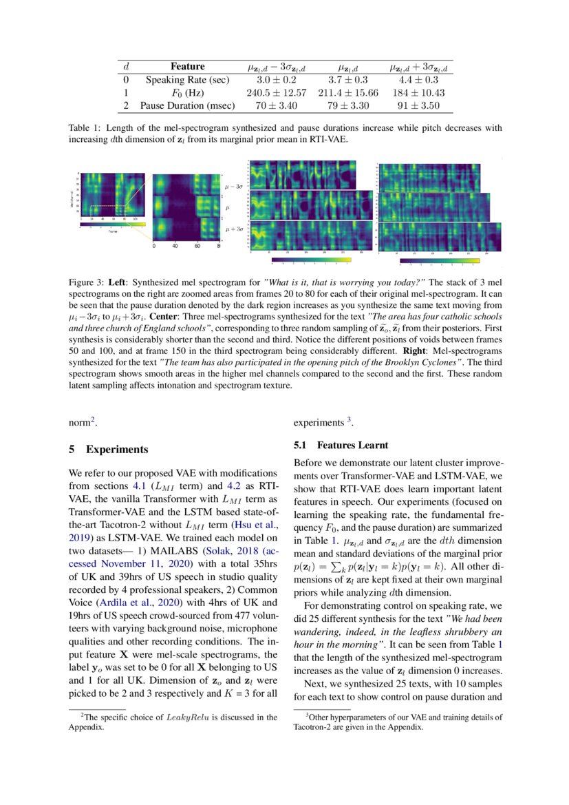 Learning Robust Latent Representations for Controllable Speech Synthesis | DeepAI