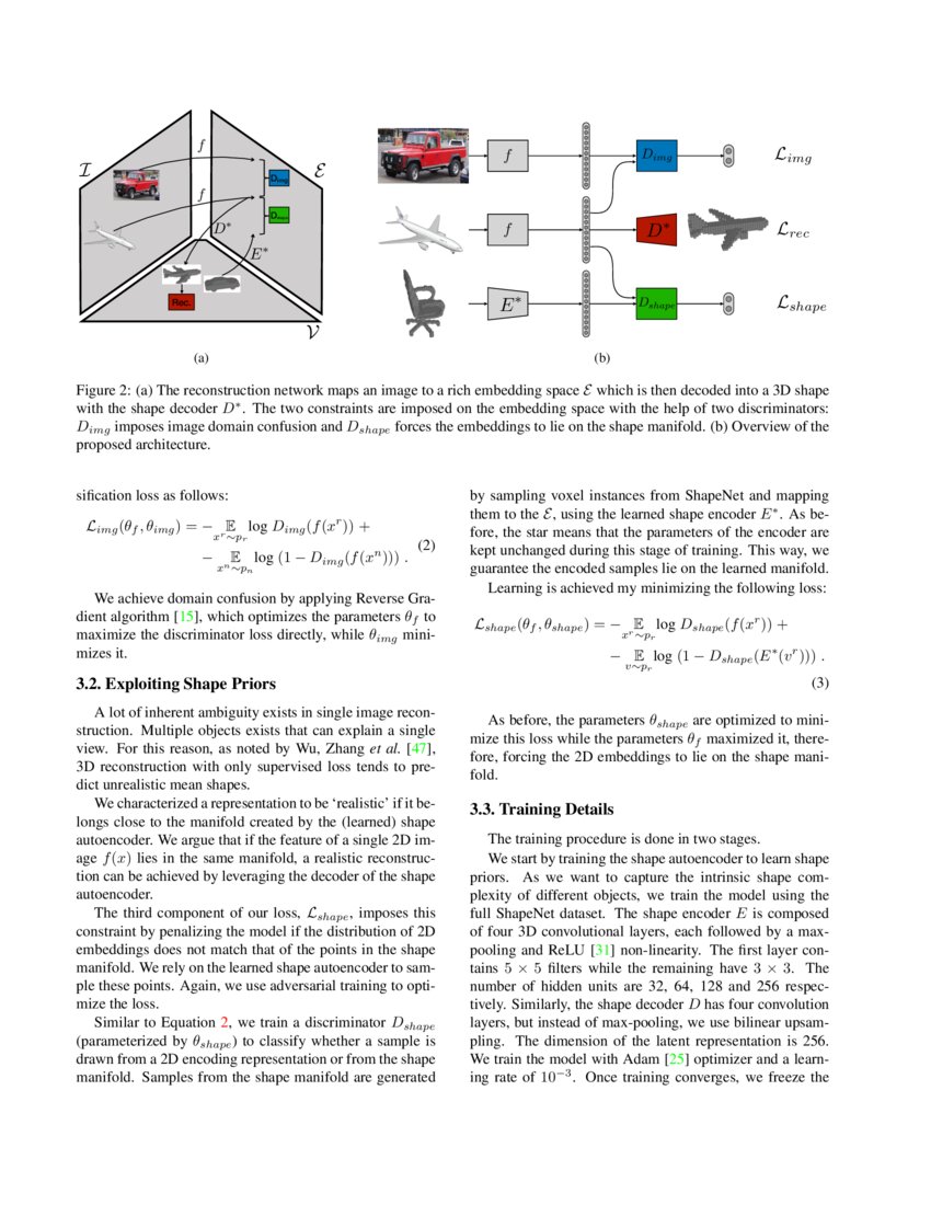 Learning Single View 3d Reconstruction With Adversarial Training Deepai