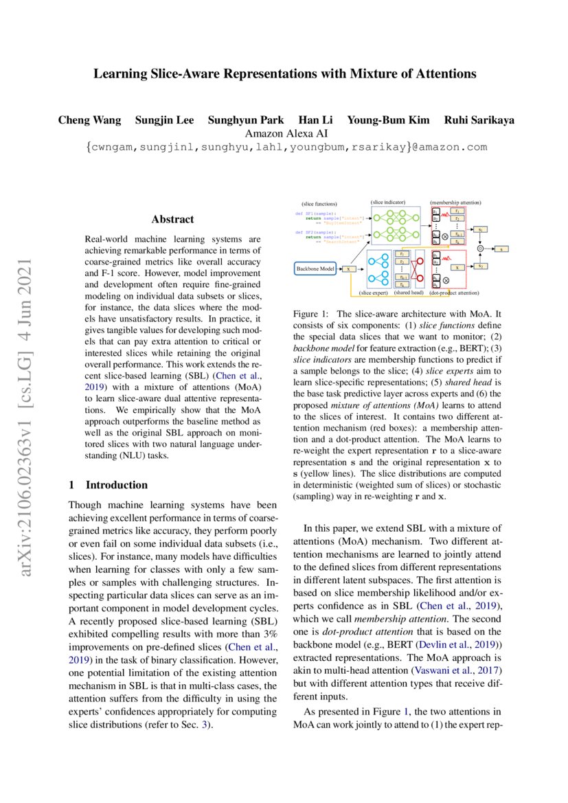 Learning Slice Aware Representations With Mixture Of Attentions Deepai