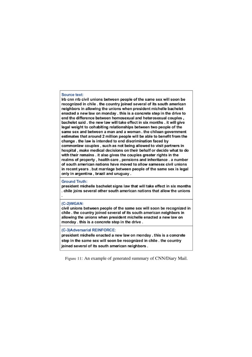 Learning To Encode Text As Human Readable Summaries Using Generative Adversarial Networks Deepai