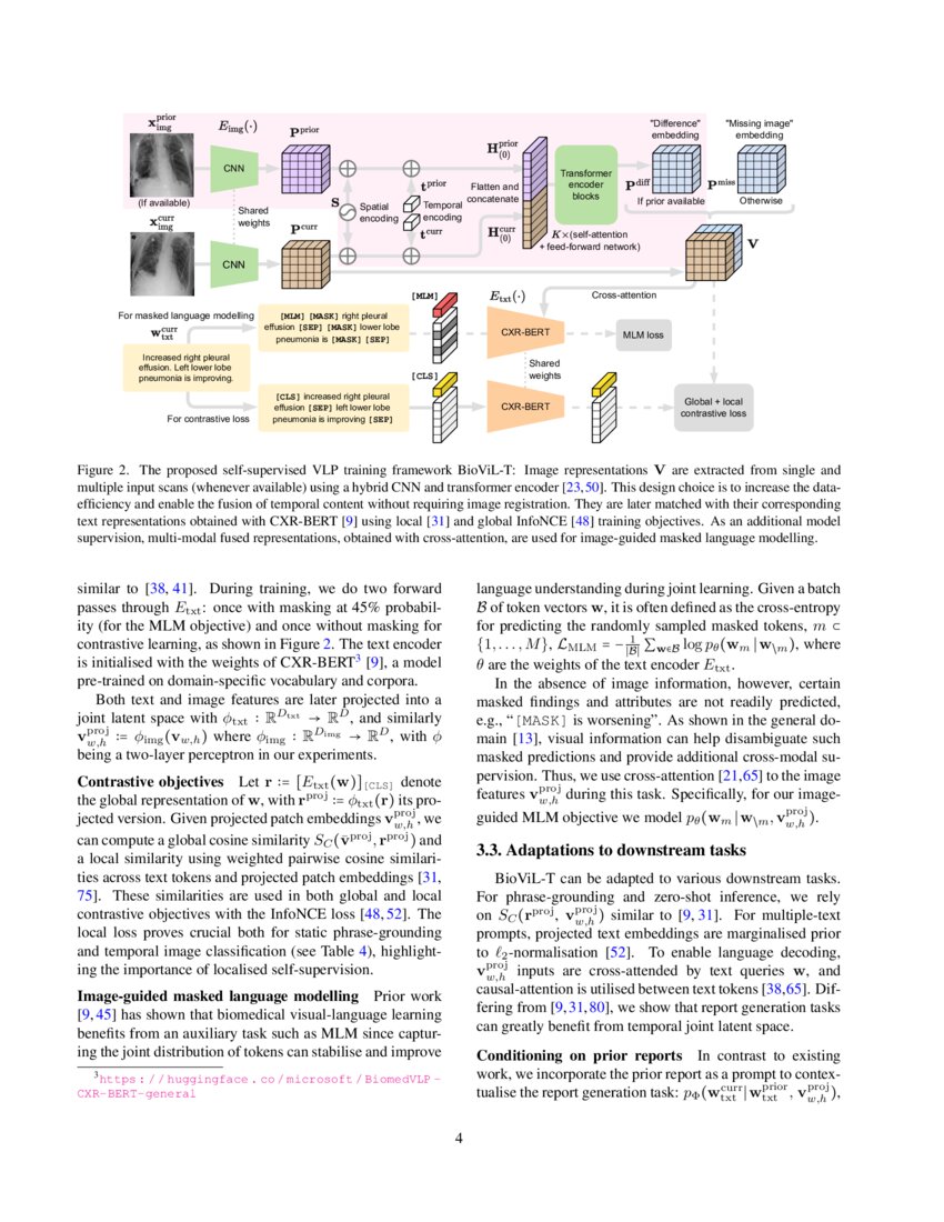Learning To Exploit Temporal Structure For Biomedical Vision Language