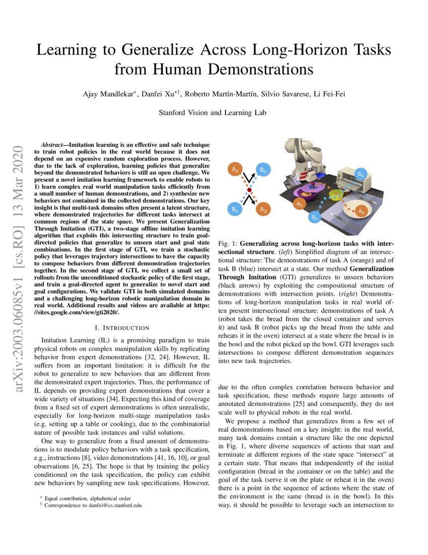 Learning to Generalize Across Long-Horizon Tasks from Human ...