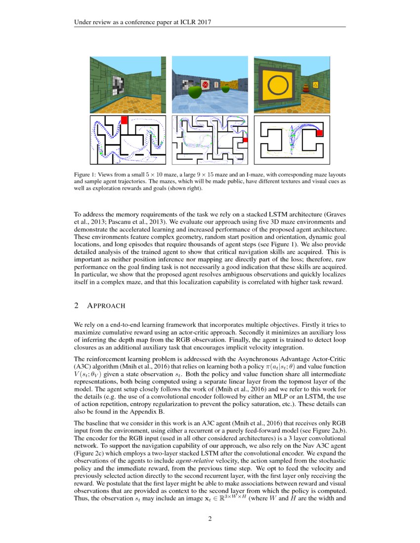 Learning to Navigate in Complex Environments | DeepAI