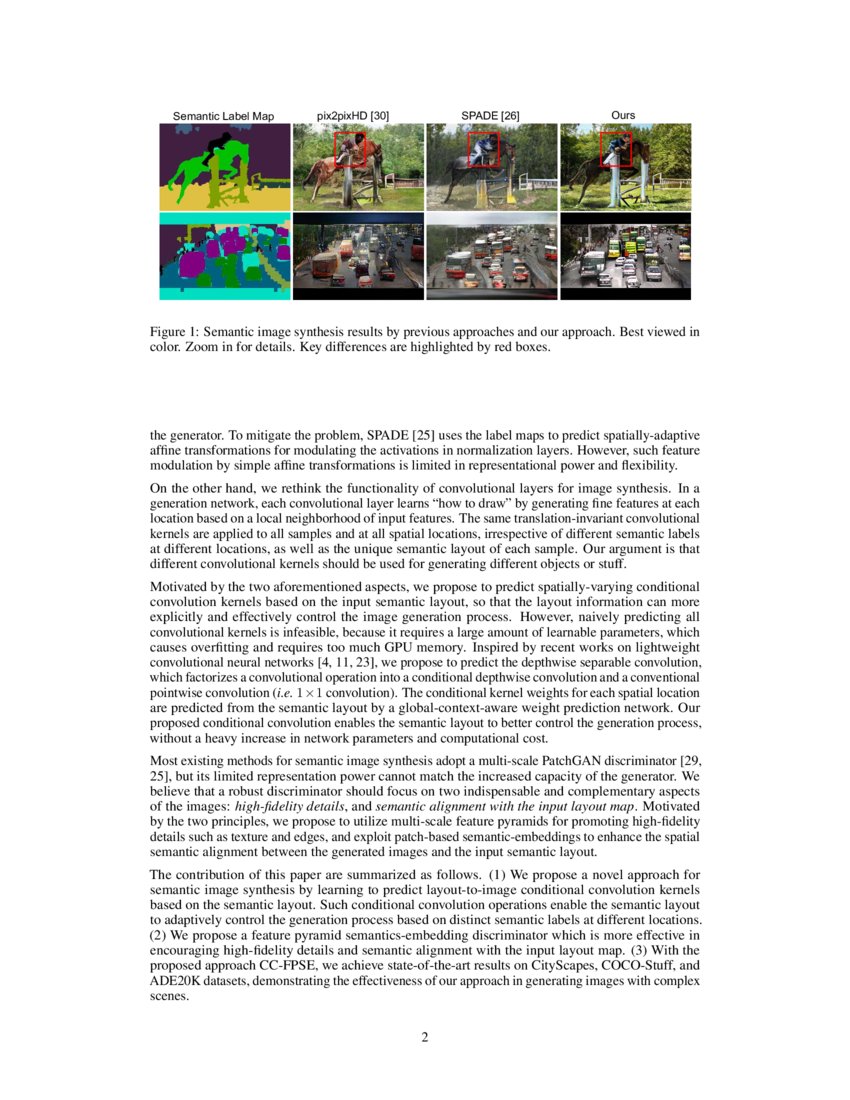 Learning to Predict Layout-to-image Conditional Convolutions for Semantic Image Synthesis | DeepAI