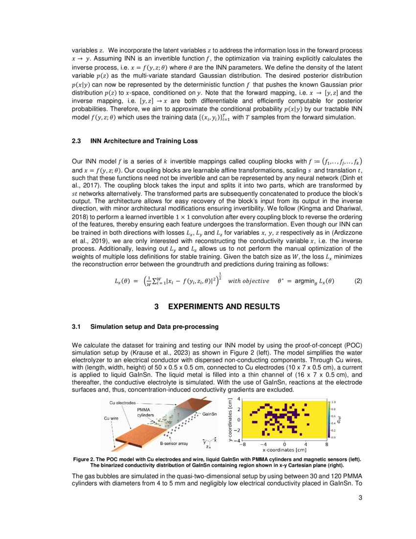 Learning to reconstruct the bubble distribution with conductivity maps using Invertible Neural ...