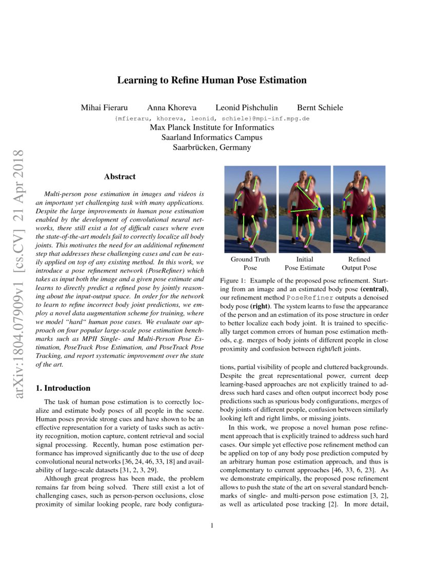 Learning to Refine Human Pose Estimation | DeepAI