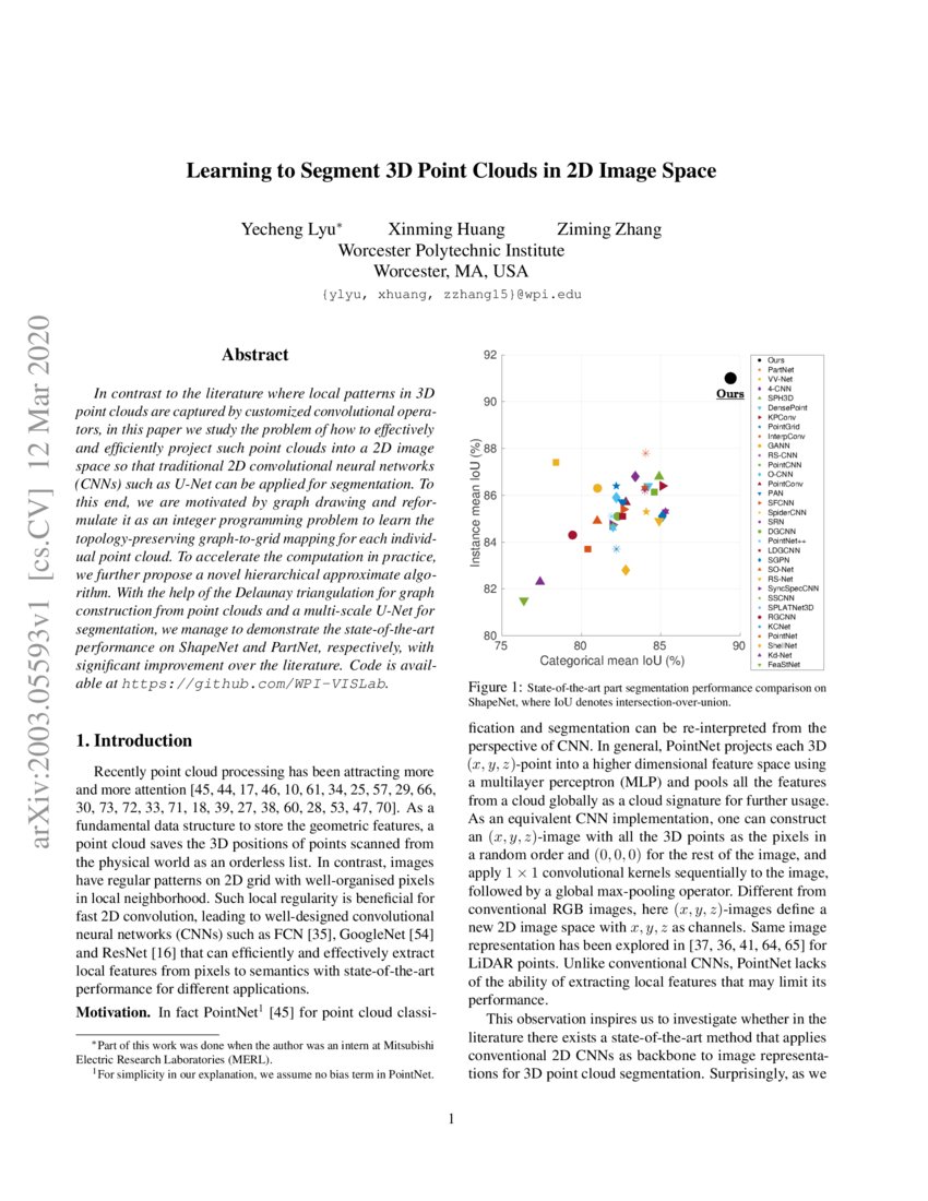 Learning to Segment 3D Point Clouds in 2D Image Space | DeepAI