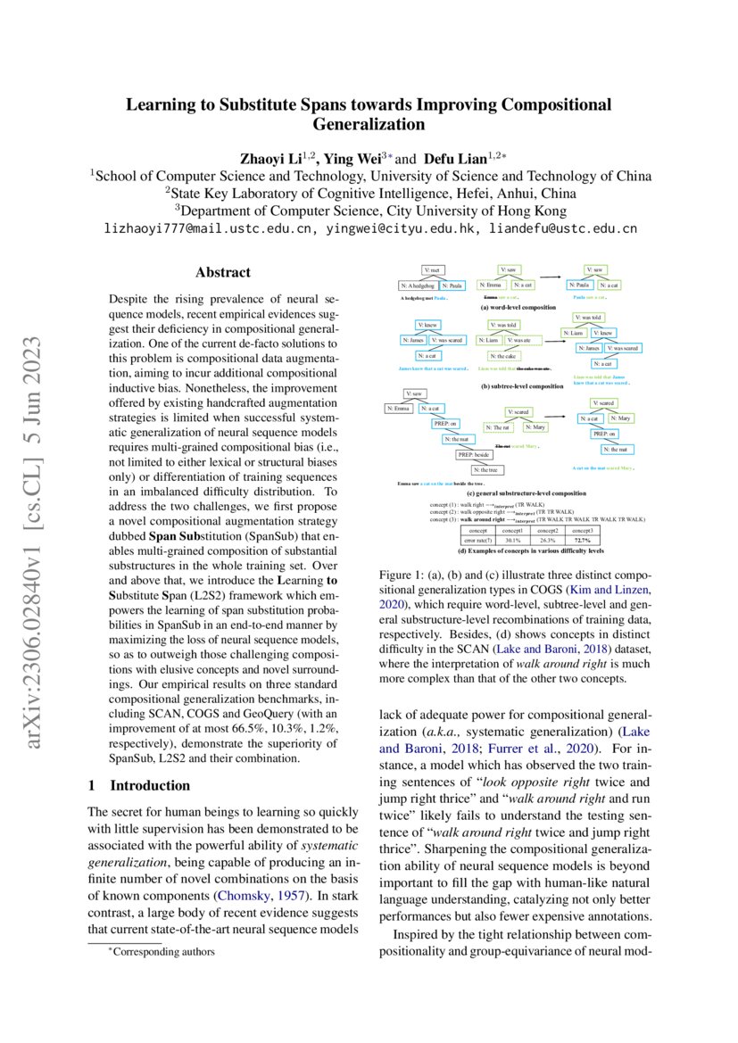 Learning To Substitute Spans Towards Improving Compositional Generalization Deepai