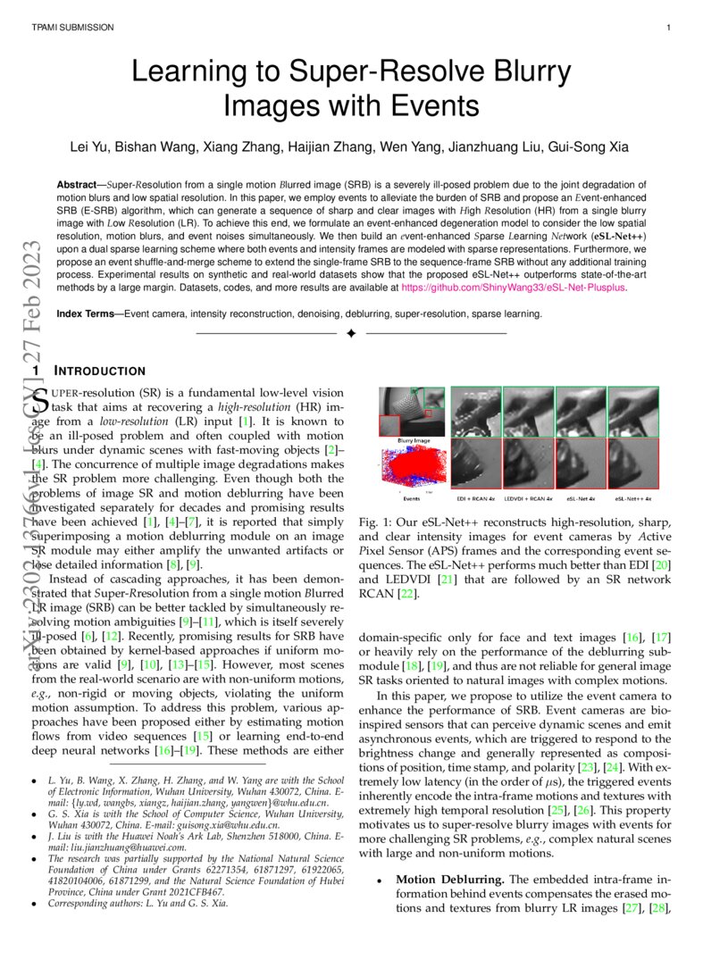 Learning to Super-Resolve Blurry Images with Events | DeepAI