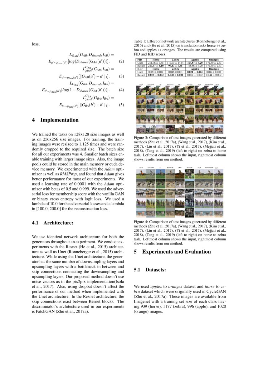 Learning Unsupervised Cross-domain Image-to-Image Translation Using a Shared Discriminator | DeepAI