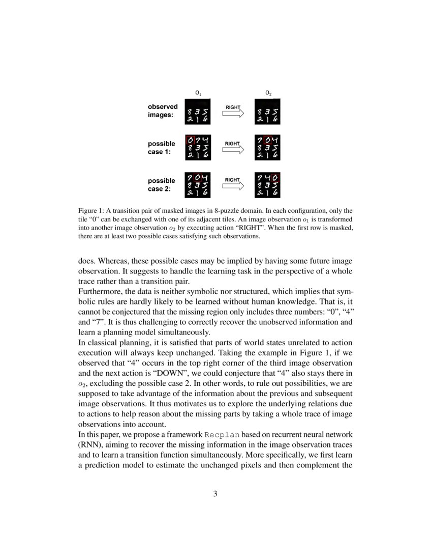Learning Visual Planning Models from Partially Observed Images | DeepAI
