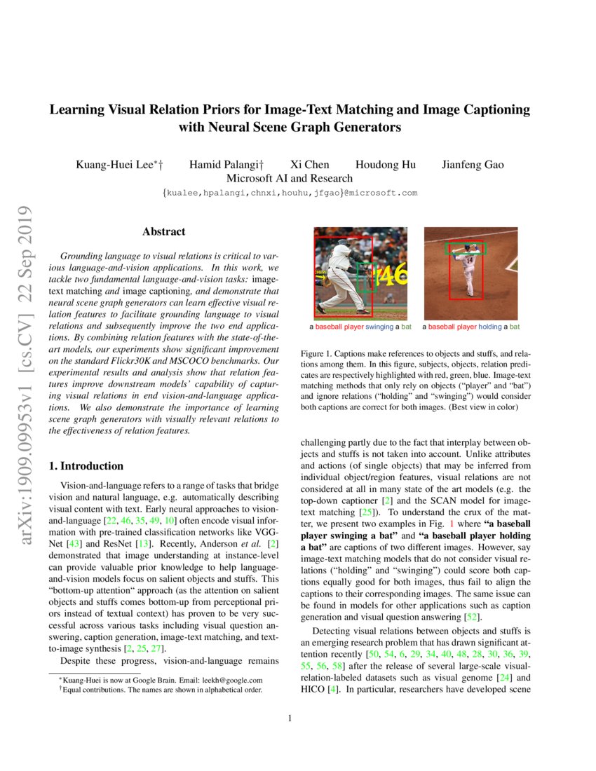 Learning Visual Relation Priors for Image-Text Matching and Image ...