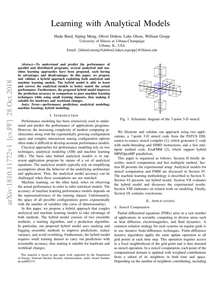 Learning with Analytical Models | DeepAI